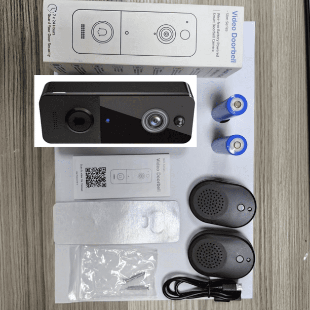 Smart Video Doorbell Camera Wireless with Chime Ringer, Smart AI Human ...