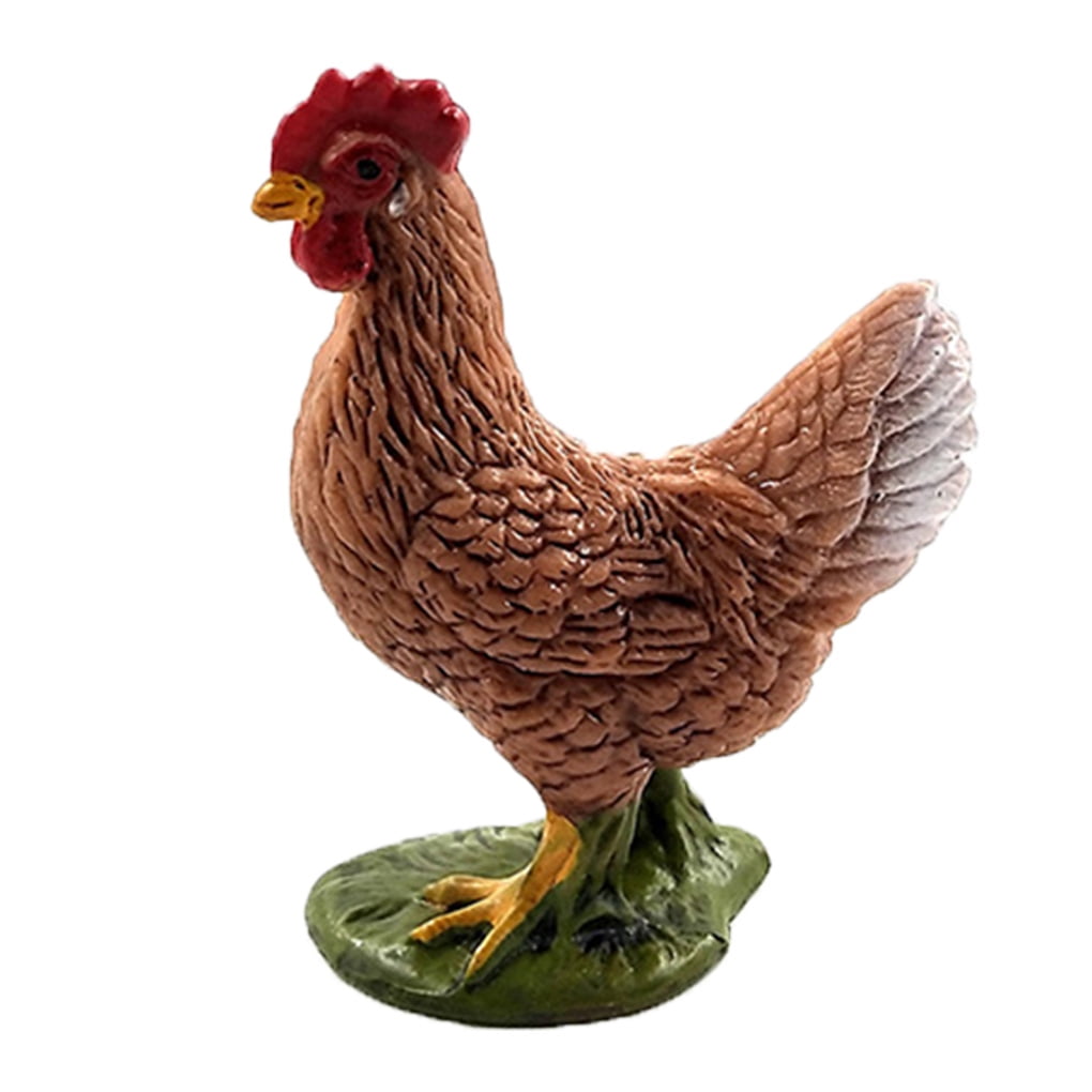 ToyWorld Lifelike Cute Chicken Duck Goose Model Kids Children PVC ...