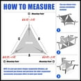 Royal Shade 14' x 14' x 14' Blue Triangle Sun Shade Sail Canopy Outdoor ...