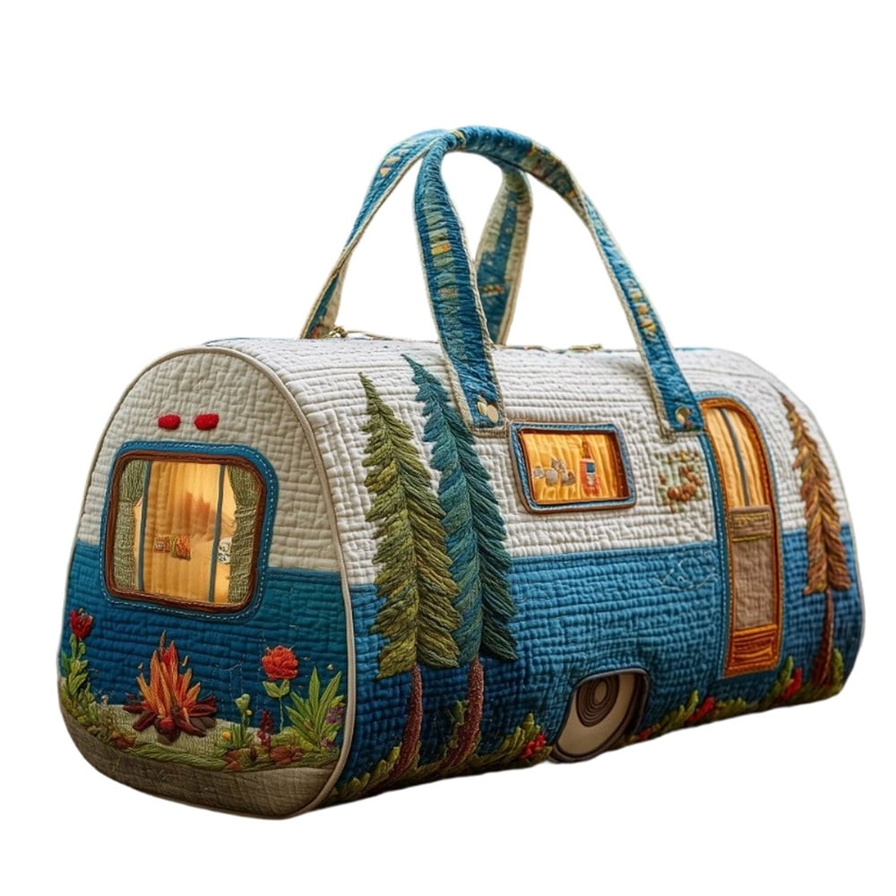 Click here for Jinpo Hippie Van Quilted Duffle Bag  Boho Travel W... prices