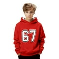 67 Hoodie Six Seven Cool Meme Funny Number Pullover Hoodie Comfy ...