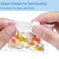 Zippered Pill Pouch Bags - 10 Pcs,Happon Slide Lock Clear Plastic Mini ...