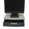 Innovera Basic Lcd Monitor/printer Stand, 15" X 11" X 3", Charcoal Gray ...