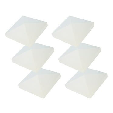 12 Pack Post Base Cover, 4.25x4 (Internal Size 2x2) PVC Split Style ...
