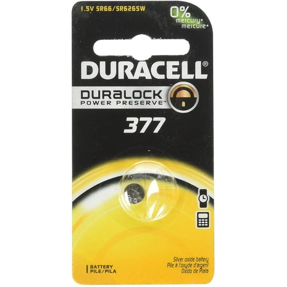 Duracell Watch Battery 377, 6 pack - Walmart.com