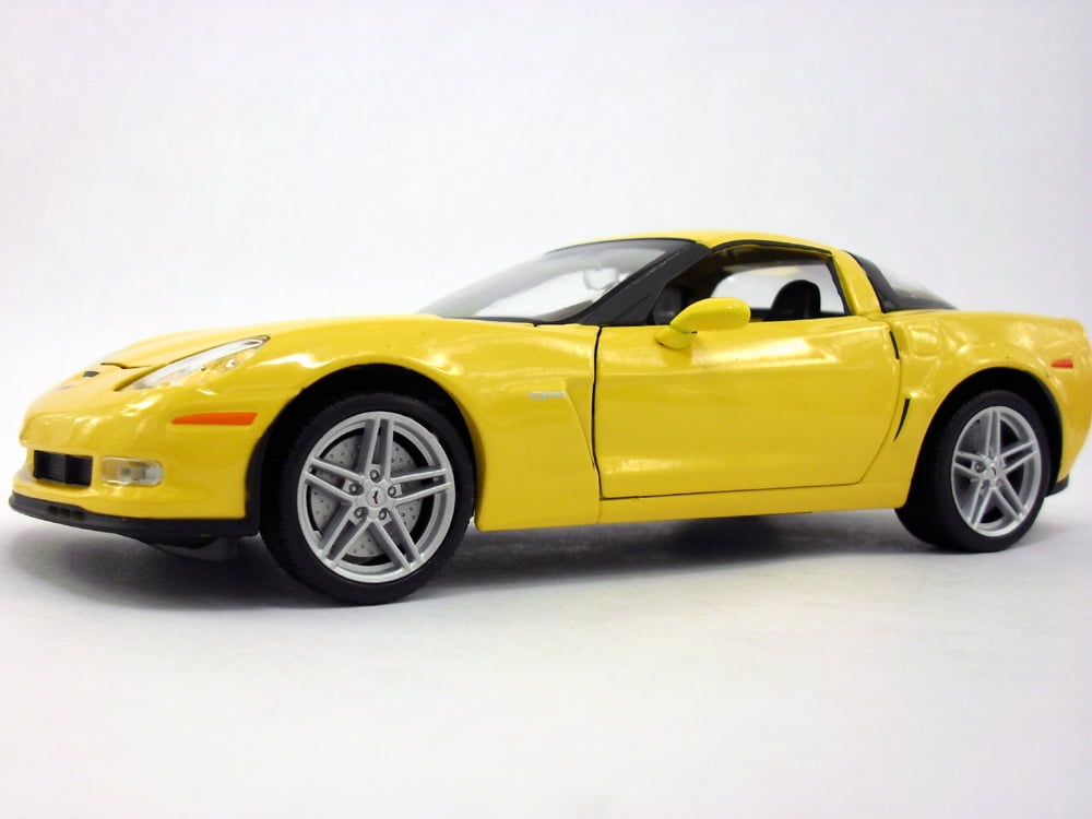 Chevrolet Corvette Z06 - 2007 - 1/24 Scale Diecast Metal Model - YELLOW ...