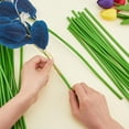 50Pcs 11.8inch Artificial Flower Stem Covers Lime Green Flower Branch ...