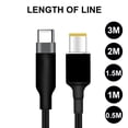 USB C to Big Square Plug Laptop Power Adapter Cable for Notebook, 20V ...