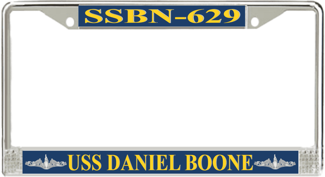 USS Daniel Boone SSBN-629 License Plate Frame - Walmart.com