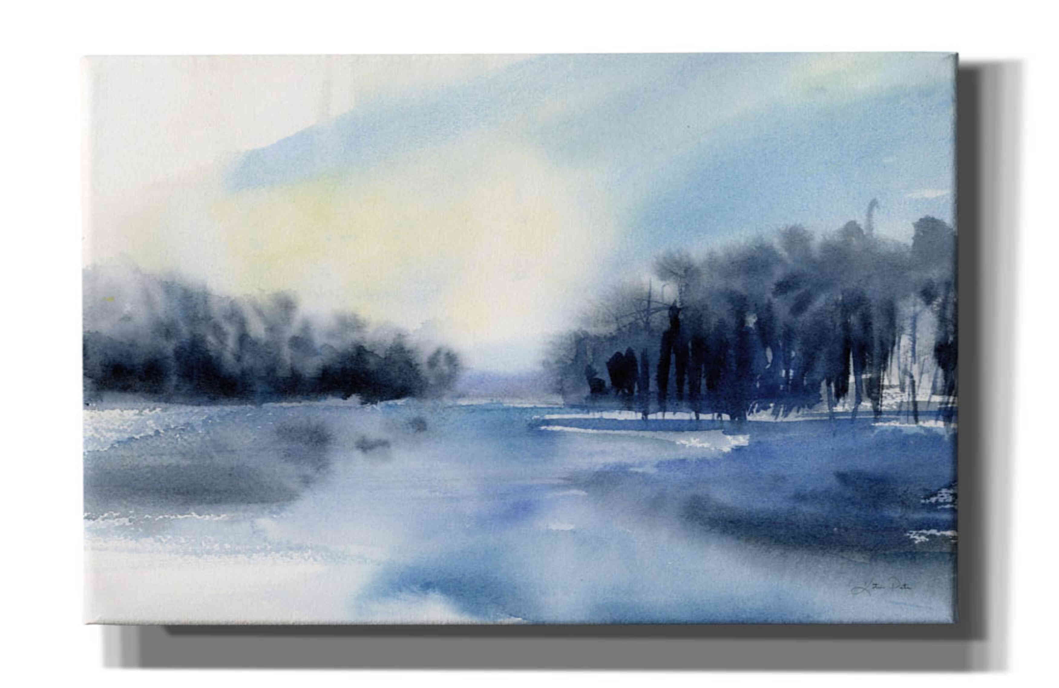 Epic Graffiti 'Winter River' by Katrina Pete, Giclee Canvas Wall Art ...
