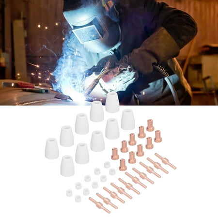 Tbest Plasma Cutting Torch Consumables Kit,Plasma Electrode,40pcs ...