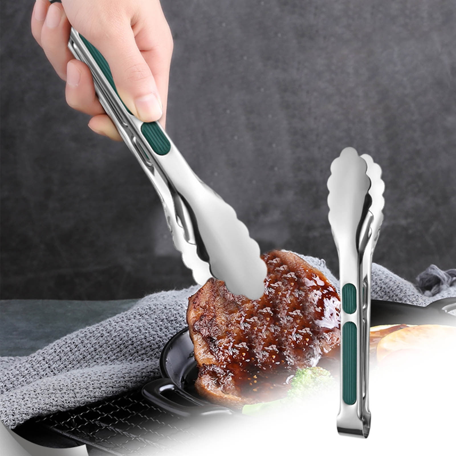 Click here for Tndbkqwr Cooking Tongs Stainless Steel Steak Tong... prices