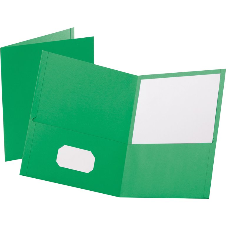 Green Two Pocket Folder