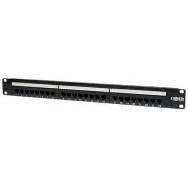 Tripp Lite N052-P24 Cat5e 24 Port(s) Network Patch Panel - Black ...