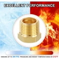 10 Pack Male to FeMale Adapter, 3/8" NTP x 1/4" Female Brass Hex ...