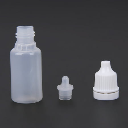 Peggybuy 50pcs 10ml Empty Eye Drop Bottle Squeezable Eye Liquid Dropper ...