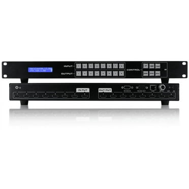 BZBGEAR 4x1 4K UHD HDMI Seamless Switcher Quad MultiViewer with Audio De-embedder - Walmart.com