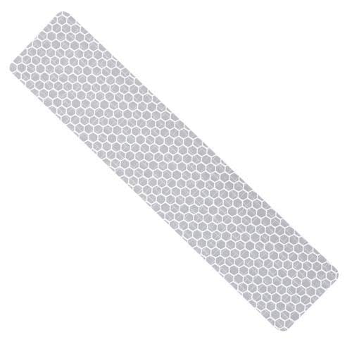 White Reflective Safety Tape - Pack of 4 Strips (6" Long) - Walmart.com