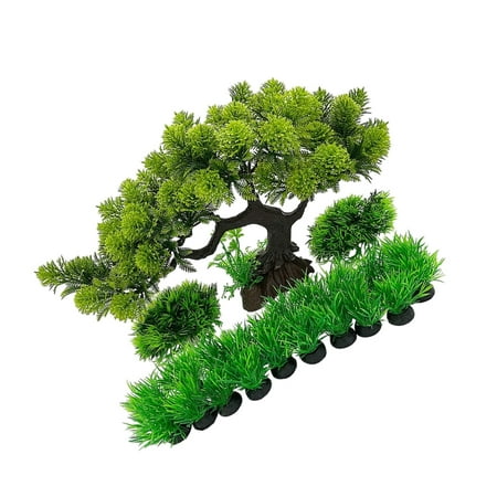 mmirethe Non-toxic Fish Tank Tree Ornaments - Lifelike And Degradable ...