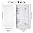 A6 Size Binder Pockets with Waterproof PP Loose Leaf Book Covers Clear ...