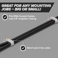 Dual Cable Clips with Screws - 1/2 Inch Coaxial Cable Clamps Outdoor ...