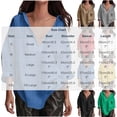 ABSUYY Womens V-Neck Long Sleeve T-Shirt Casual Soft Layering Top ...