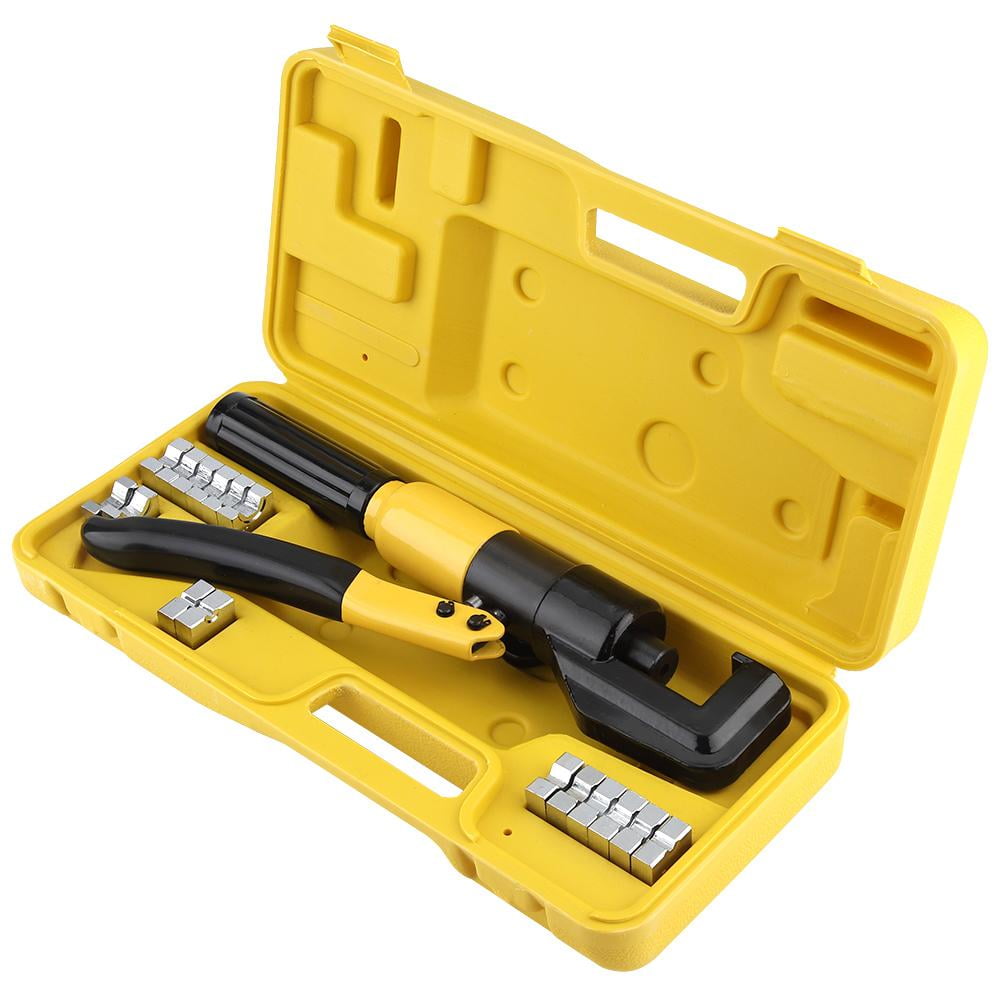 LYUMO Hydraulic Wire Crimper Welding Cable Terminal Crimping Tool 10mm ...