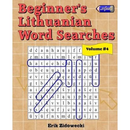 Beginner's Lithuanian Word Searches - Volume 4 [Lithuanian] | Walmart ...
