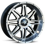 MSA Dark Tint Vibe 14" UTV Wheels 27" MotoMax Tires Honda Pioneer ...