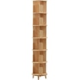 Miumaeov Heavy Duty 6 Tier Rotating Bookshelf, Freestanding Display ...