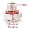 Stainless Steel M25 Hydraulic Breather Vent Plug LED Respirator Balance ...