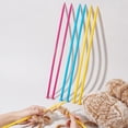 1Set 4 Pairs 4 Style Plastic Knitting Needles Plastic Straight Needles ...