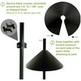 Willstar 16-inch Wrap Around Squirrel Baffle, Black PVC, Protects Bird ...