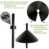 16-inch Wrap Around Black Squirrel Baffle（PVC Environmentally friendly ...