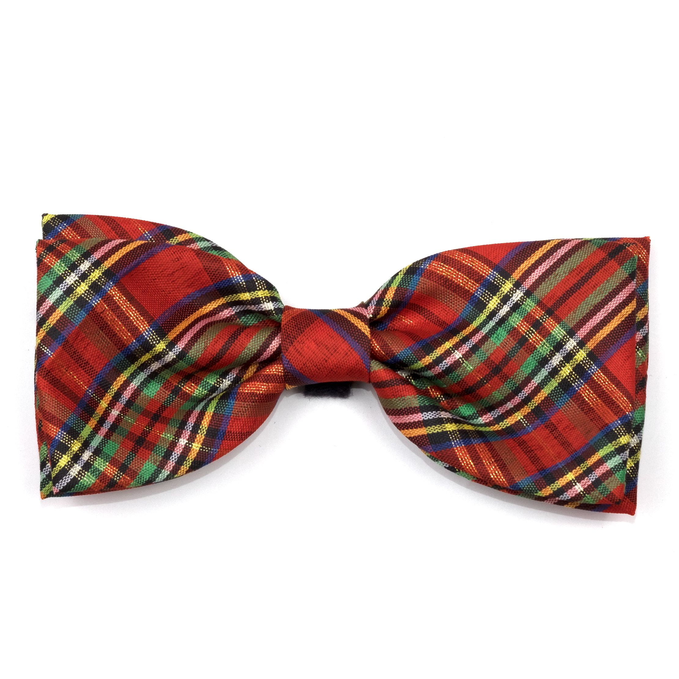 Red Lurex Plaid Bow Tie - Walmart.com
