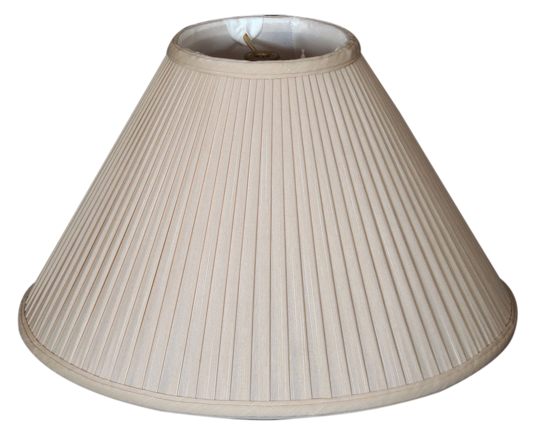 Royal Designs 12" Coolie Empire Side Pleat Lamp Shade Beige - Walmart.com