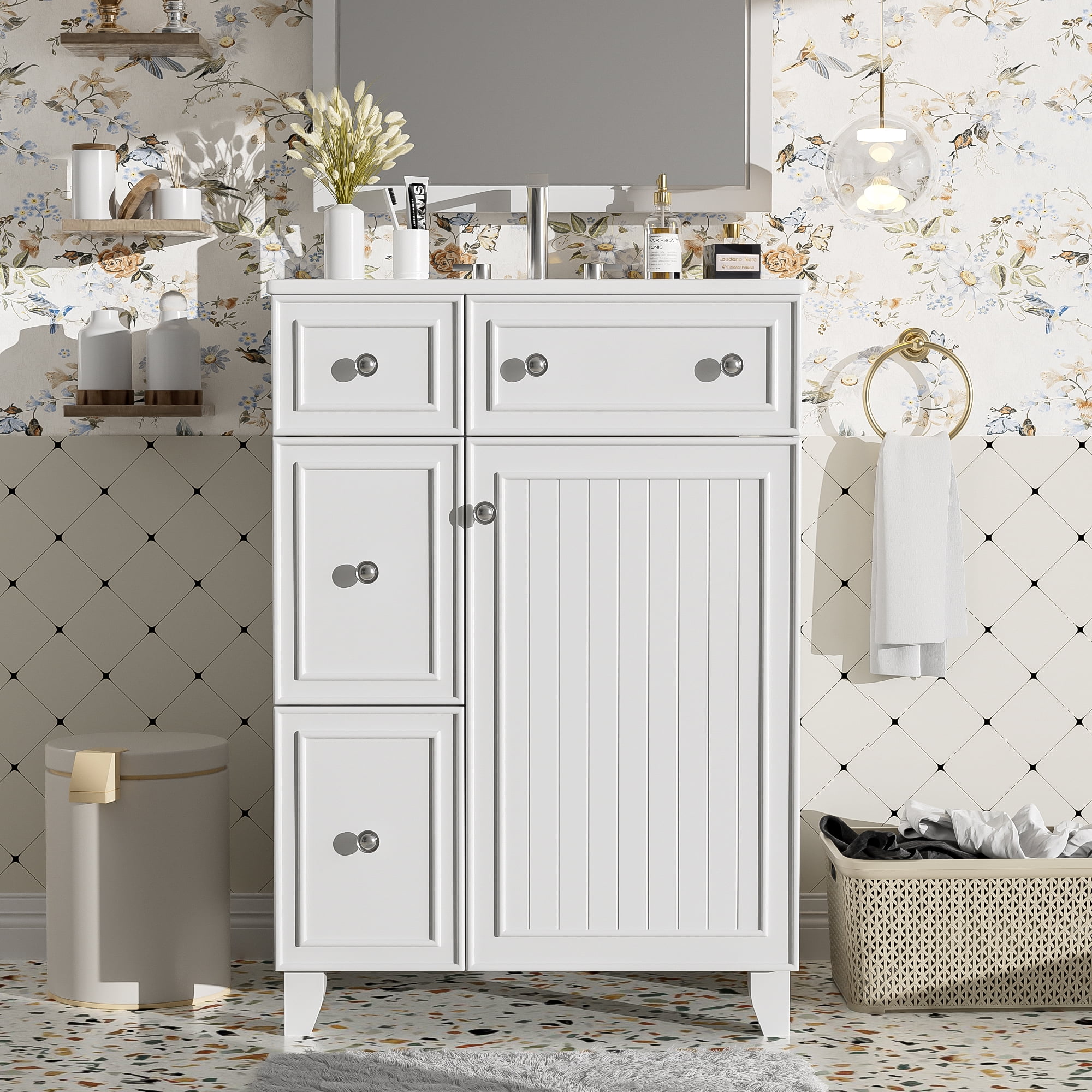 Click here for Unbranded 24 Bathroom Vanity Cabinet With Ceramic... prices