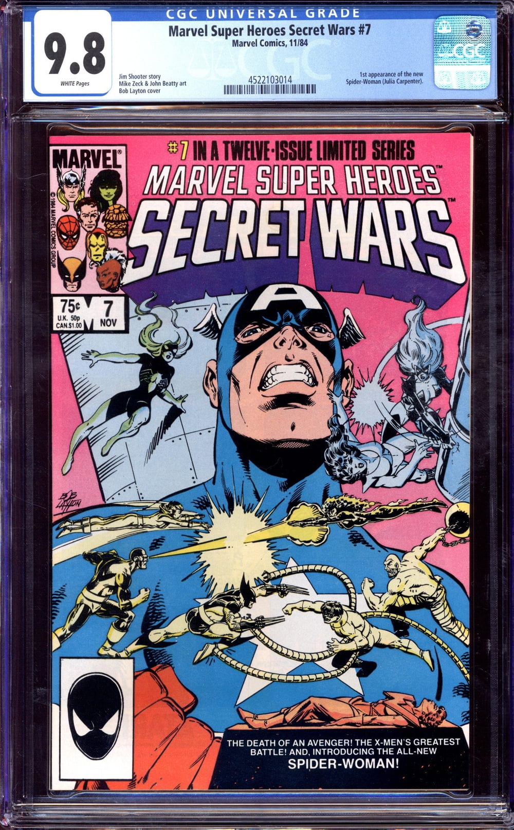 Marvel Super Heroes Secret Wars #7 - CGC 9.8 Comic Book - Walmart.com