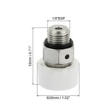 REGALWOVEN 1/8" BSP Male Thread Manual Radiator Air Vent Valve, Nickel ...