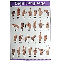 Sign Language Poster 21X30 - Walmart.com
