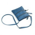 Women's Small Crossbody Bag with Extra Long Strap - Multi Pocket Travel - Navy Blue - Walmart.com