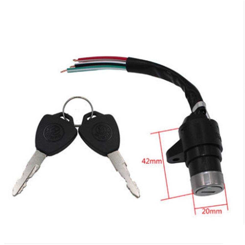 Electric Car Power Lock Key Switch Universal Electric Bicycle Scooter ...