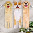 AUQ Funny Corgi Dog Hand Towels for Kitchen Bathroom-Dog Mom Dad Gifts ...