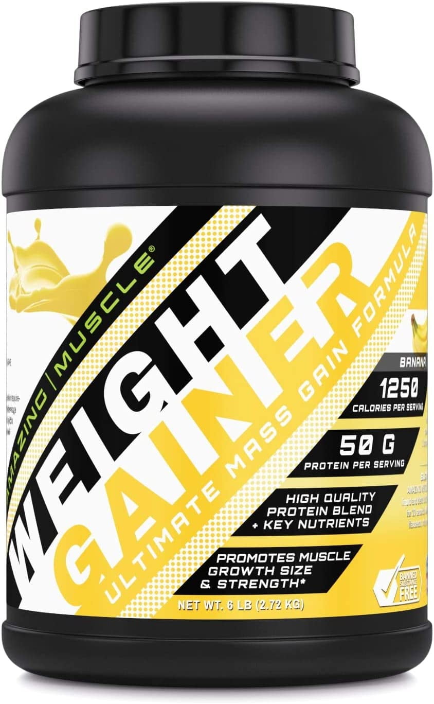 Amazing Muscle - Whey Protein Gainer - 6 Lb - Supports Lean Muscle ...