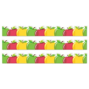 Creative Teaching Press EZ Border Paper Doodle Apples Classroom Border ...