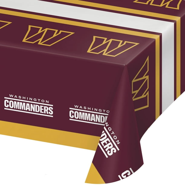 Washington Commanders Plastic Tablecloth, 3 ct - Walmart.com