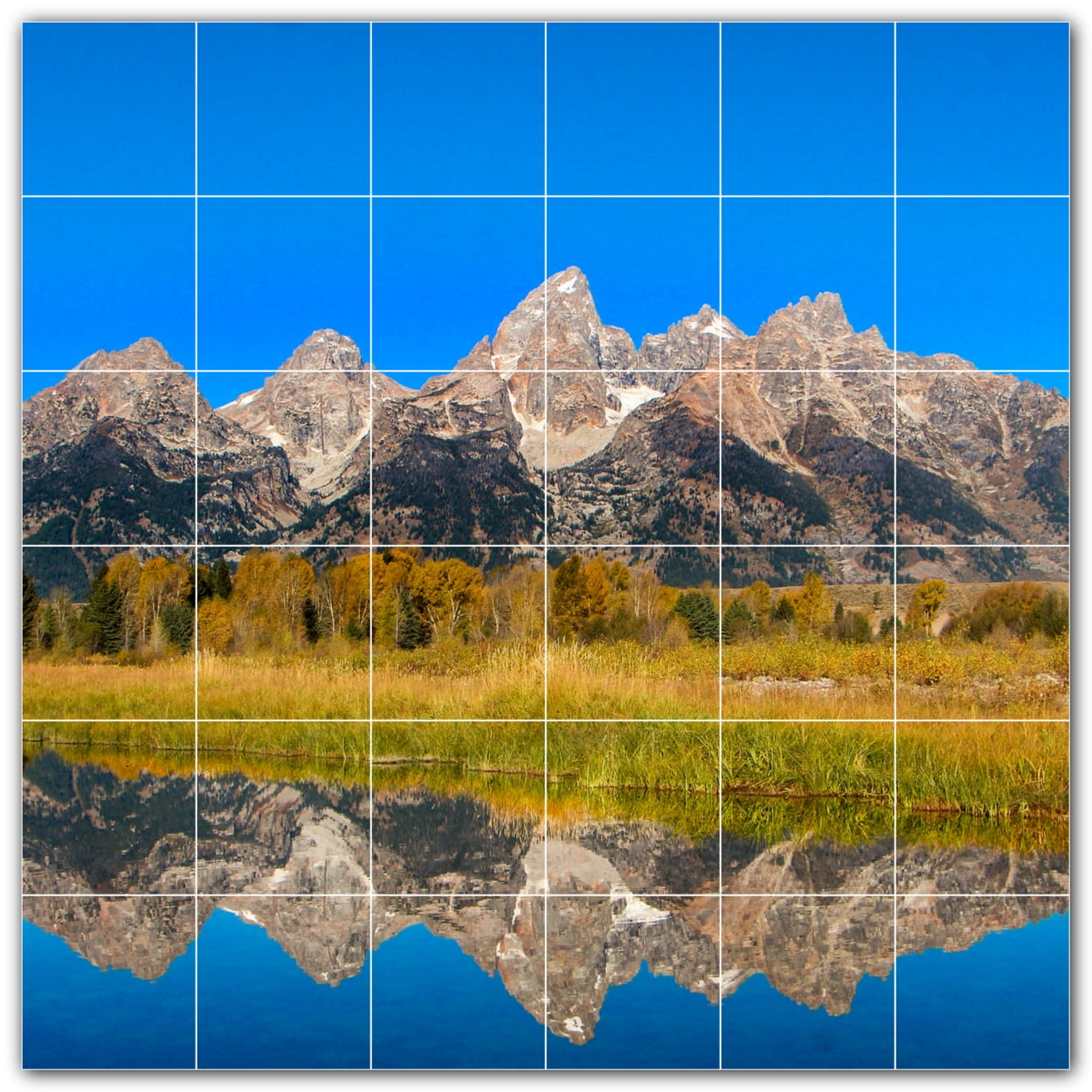 Picture-Tiles.com: Mountains Ceramic Tile Wall Mural WAL500865-66XL. 72 ...