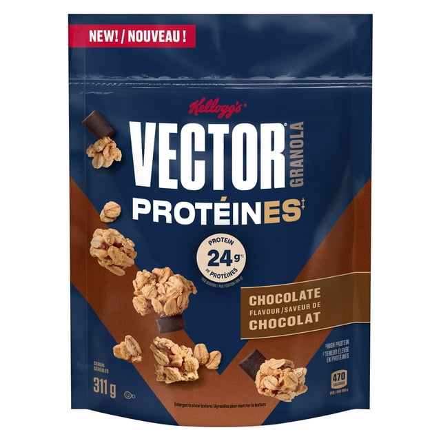 Kellogg's® Vector® Chocolate Flavour Granola 311 g, Granola Cereal ...