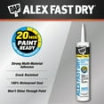 (6 pack) DAP Alex Fast Dry 10.1 oz White Acrylic Latex Silicone Caulk ...