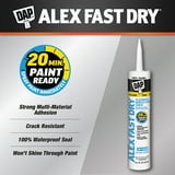 (6 pack) DAP Alex Fast Dry 10.1 oz White Acrylic Latex Silicone Caulk ...